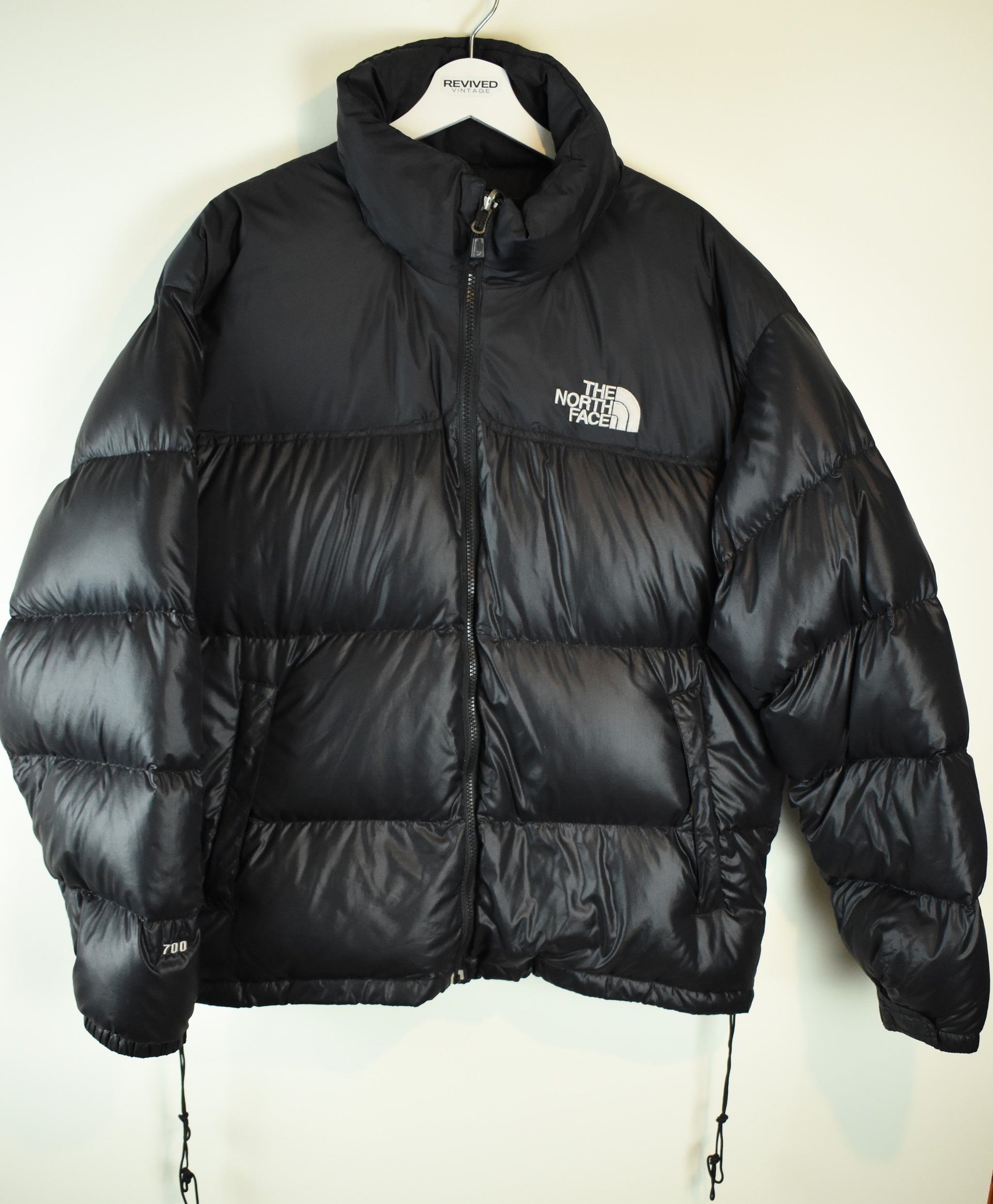 Vintage The North Face 700 Nuptse Puffer Jacket Shiny Black - Extra ...